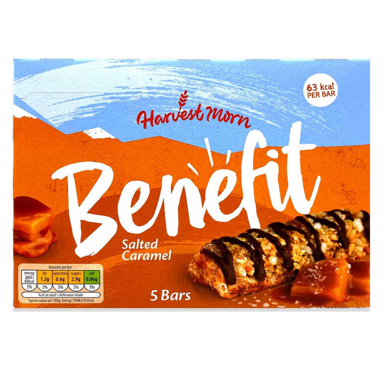 Salted Caramel Benefit Bars 5 Pack | ALDI IE